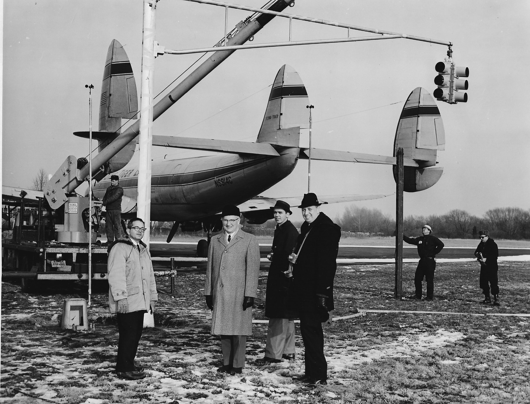 Tiger CONNIE BLOWS UP STORM IN POLE TEST • Flying Tiger Line Historical ...